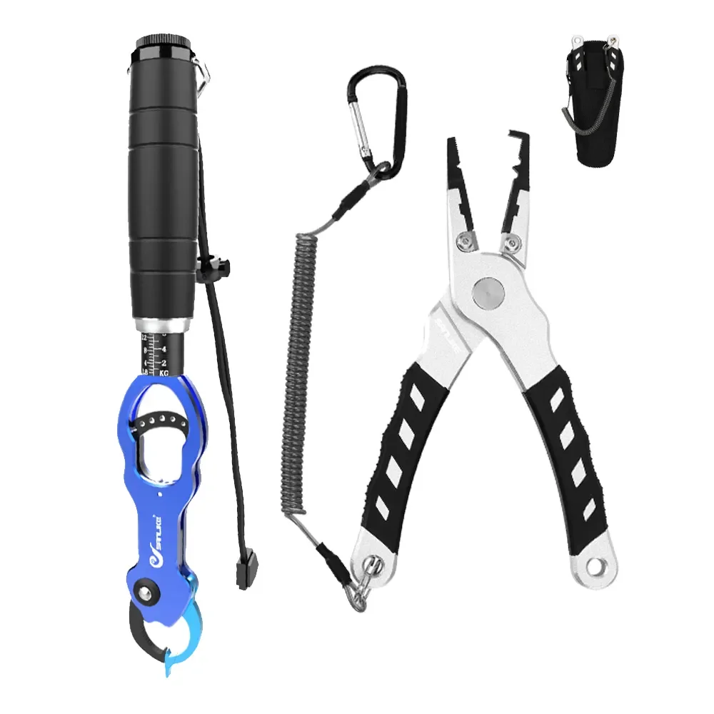 SANLIKE Fishing Clamp with Scale Weighing and Fishing Gripping Pliers ...