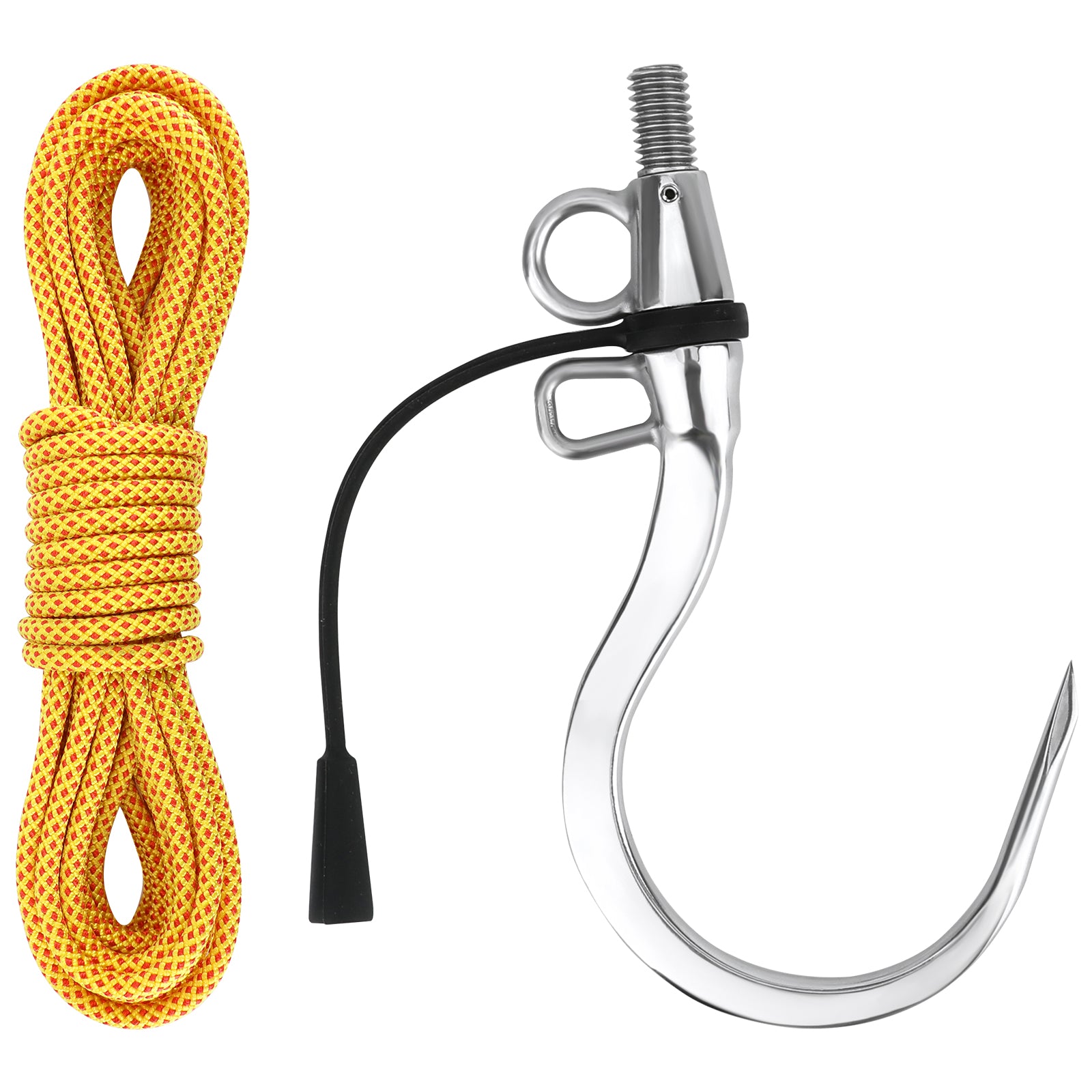 SANLIKE Double Hole Fishing Hook Stainless Steel Sea Fishing Hook Nylo ...