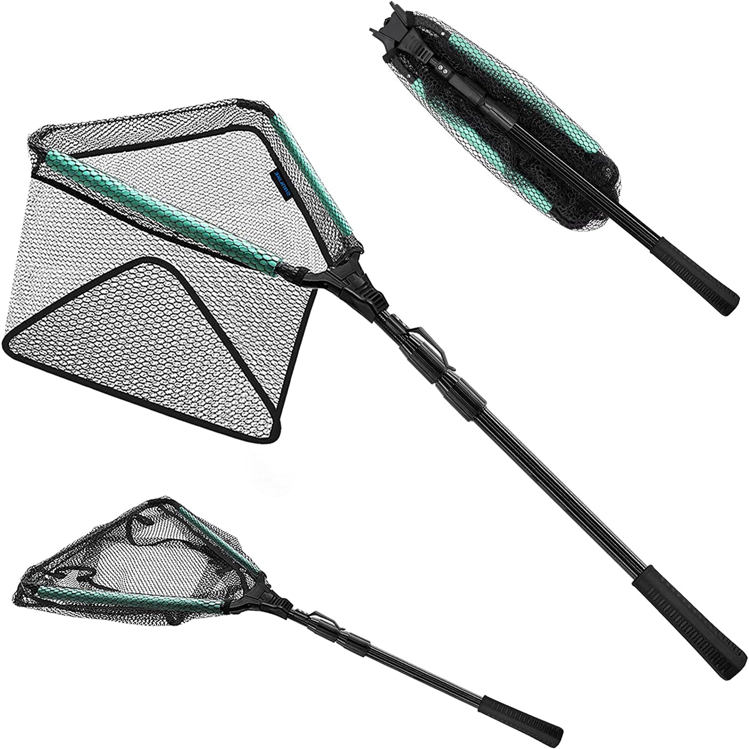 SANLIKE Floating Fishing Net Aluminium Telescoping Foldable Landing Ne ...