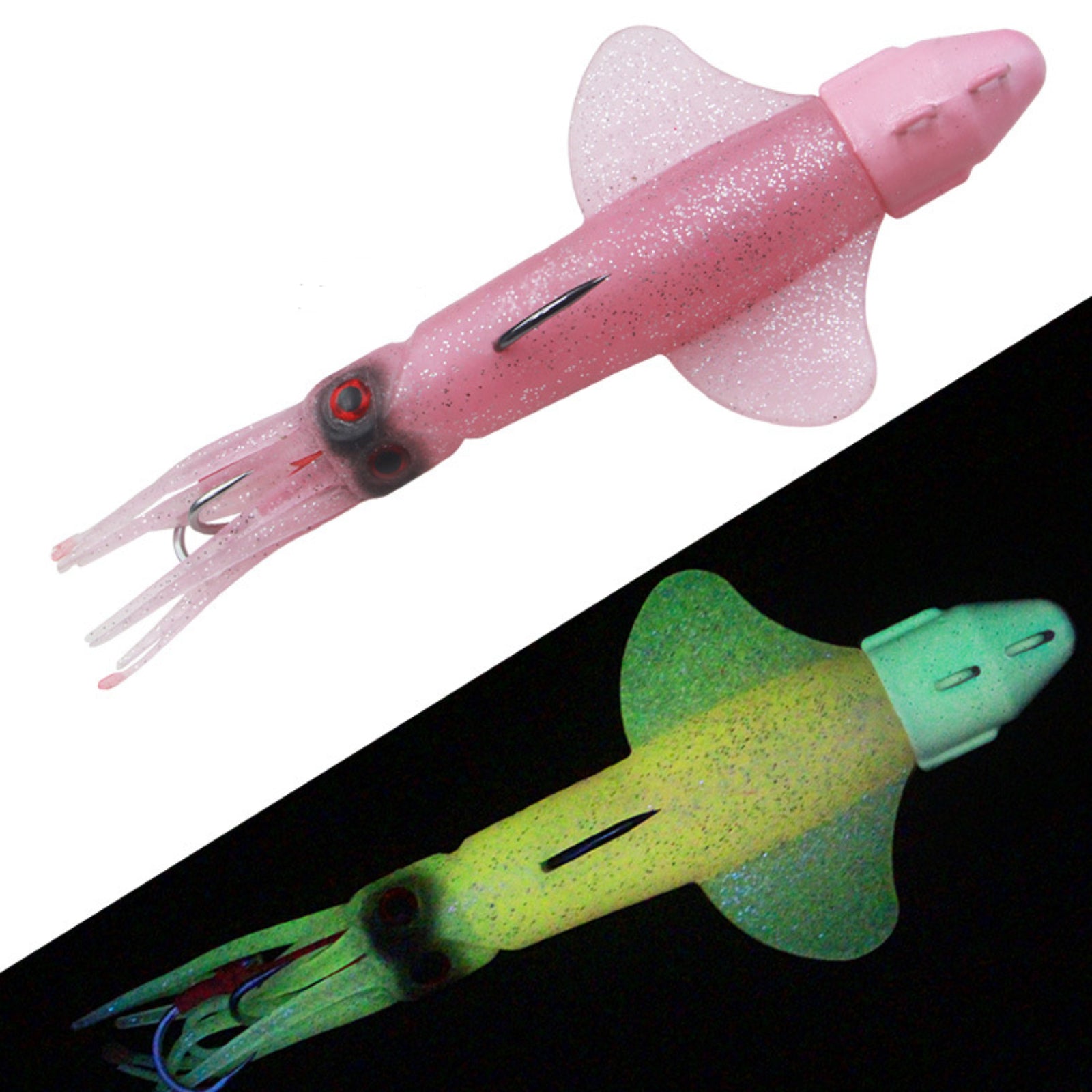 Sea Fishing Road Runner Soft Bait Big Squid Southern Oil Iron Plate Le ...