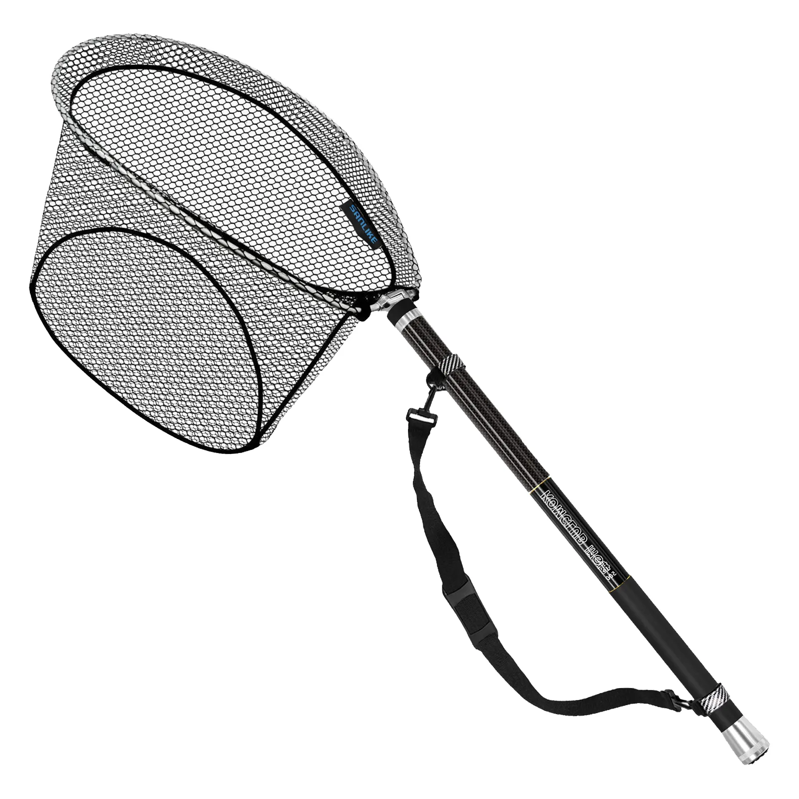 SANLIKE 5M/6M Fishing Net Retractable Fishing Rod Portable Carbon Fibr ...